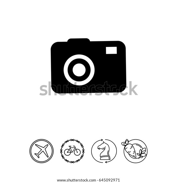 Snapshot Camera Icon Stock Vector (Royalty Free) 645092971 | Shutterstock