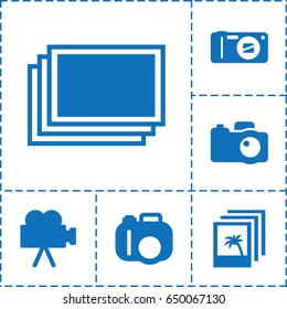 Snapshot Icon Set 6 Snapshot Filled Stock Vector (Royalty Free ...