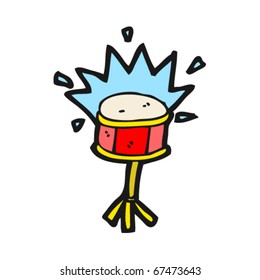 Cartoon Snare Drum Raster Version Stock Illustration 95525134