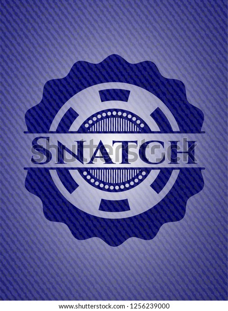 Snatch Emblem Denim High Quality Background Stock Vector (Royalty Free ...