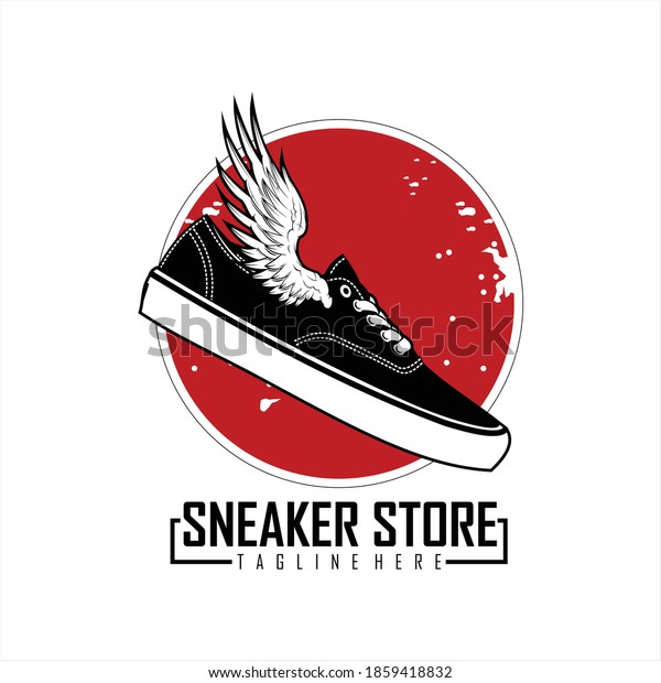 Sneaker Store Logo 1 Template Ready Stock Vector (Royalty Free ...
