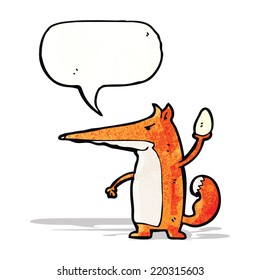 Sneaky Fox Cartoon Stock Illustration 136389125