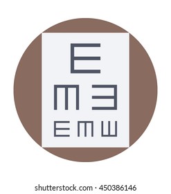 Snellen Chart Vector Icon Stock Vector (Royalty Free) 450386146 ...