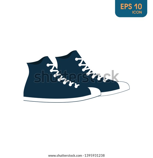 Snickers Shoes Vector Icon Isolated On Stock Vector (Royalty Free ...