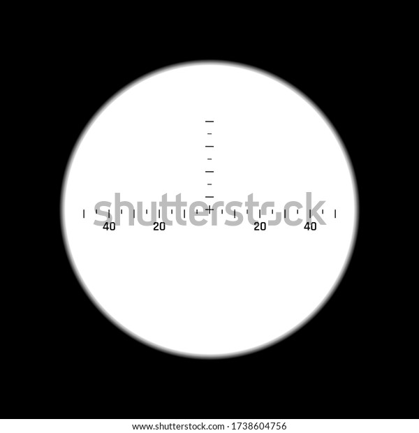Sniper Gun Scope Focus On Target Stock Vector (Royalty Free) 1738604756 ...