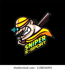 Sniper Logo Design Stock Vector (Royalty Free) 1138534493 | Shutterstock