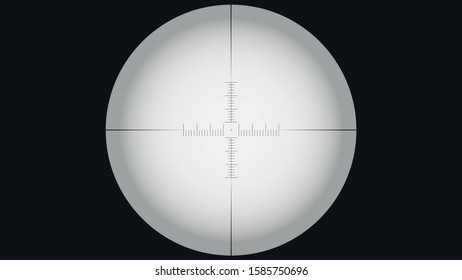 Sniper Riffle Scope Aim View Stock Vector (Royalty Free) 1585750696 ...