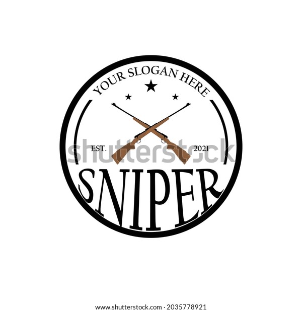 Sniper Rifle Vector Illustration Great Logo Stock Vector (Royalty Free ...