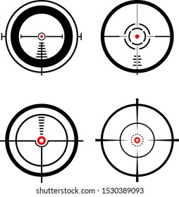 Sniper Scope Aim Design Illustration Stock Vector (Royalty Free ...