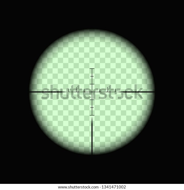 Sniper Scope Crosshairs Round Frame Blurred Stock Vector (Royalty Free ...