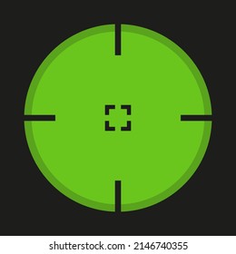 Sniper Scope On Green Background Vector Stock Vector (Royalty Free ...