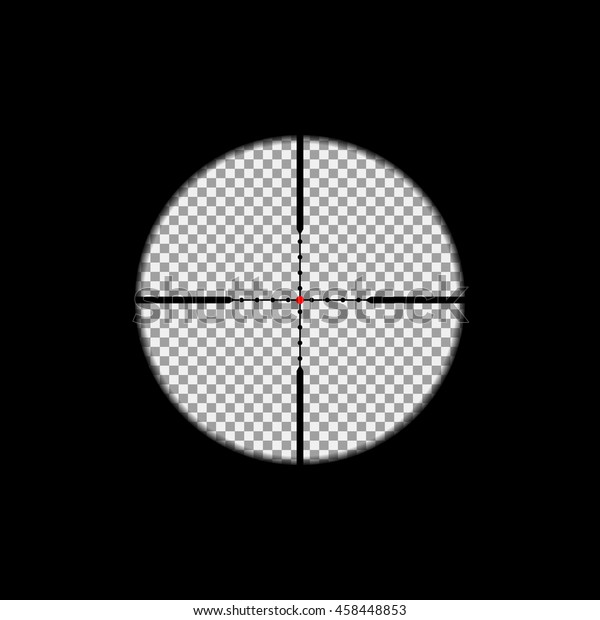 Stock vektor „Sniper Scope Overlay On Transparent Background“ (bez ...