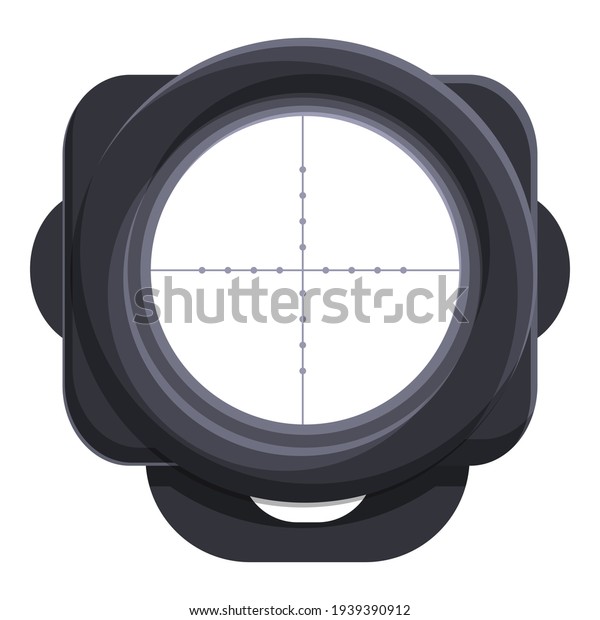 Sniper Scope Sight Icon Cartoon Sniper Stock Vector (Royalty Free ...