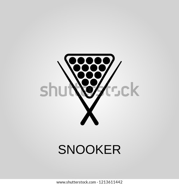 Snooker Icon Snooker Symbol Flat Design Stock Vector (Royalty Free ...