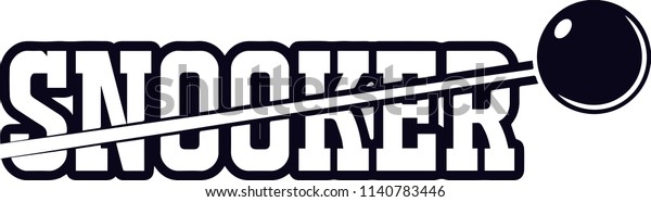 Snooker Text Font Motion Action Design Element