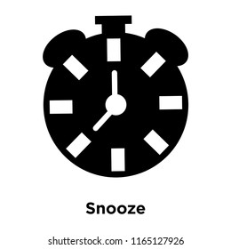 Snooze Icon Vector Isolated On White Stock Vector (Royalty Free ...
