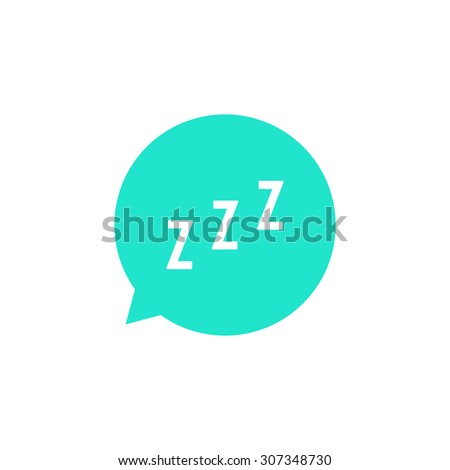 Snoring Sign Green Speech Bubble Concept Stock Vector (Royalty Free ...