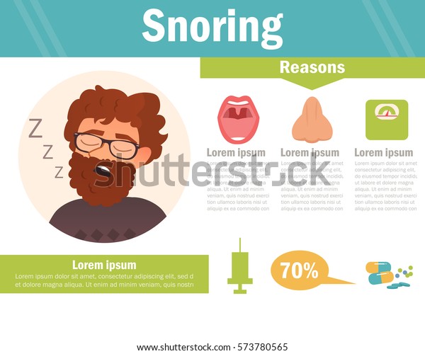 Snoring Vector Art On White Background Stock Vector (Royalty Free ...