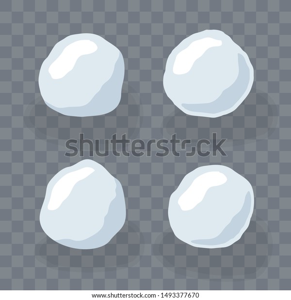 Snow Ball Ice Set Winter Design Stock Vector (Royalty Free) 1493377670 ...
