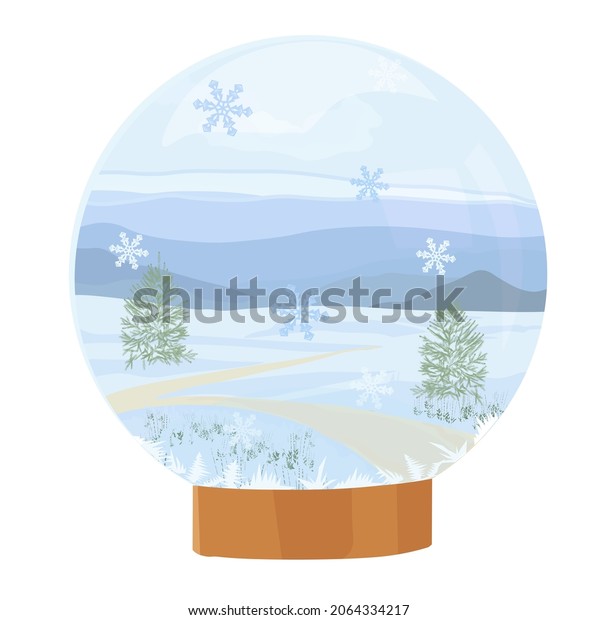 Snow Ball Vector Stock Illustration Glass Stock Vector (Royalty Free ...