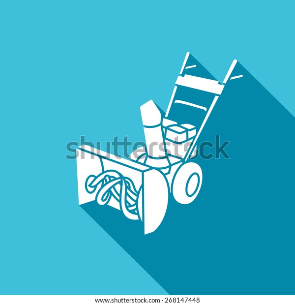 Snow Blower Icon Equipment Snow Removal Stock Vector (Royalty Free ...