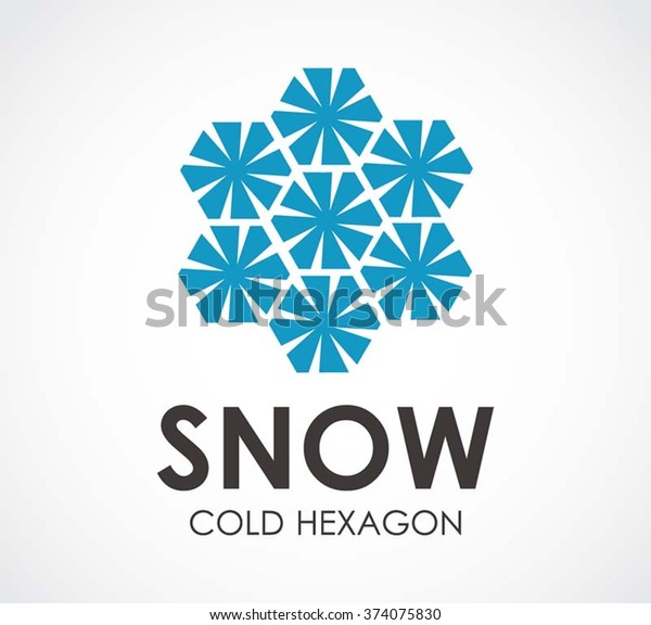 Snow Cold Hexagon Crystal Abstract Vector: เวกเตอร์สต็อก (ปลอดค่า ...