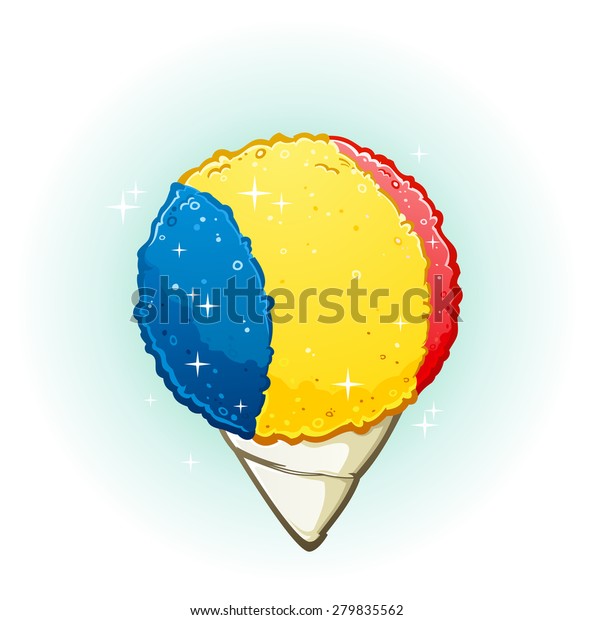 Snow Cone Cartoon Illustration Stock Vector (Royalty Free) 279835562