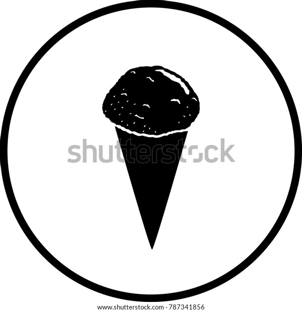 Snow Cone Symbol Stock Vector (Royalty Free) 787341856 | Shutterstock