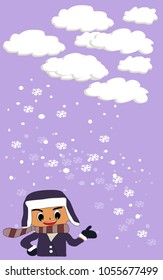 Snow Cute Cartoon Characters Stock Vector (Royalty Free) 1055677499 ...