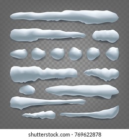 Snow Drift Vector Snowballs Snowdrift New Stock Vector (Royalty Free ...