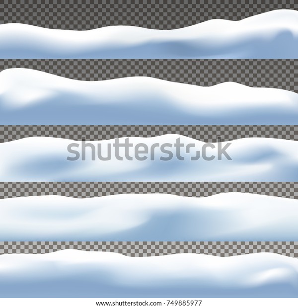 Snow Drifts Isolated On Transparent Background Stock Vector (Royalty Free) 749885977 | Shutterstock