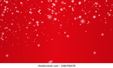 Snow Falling On Red Realistic Snowfall Stock Vector (Royalty Free ...