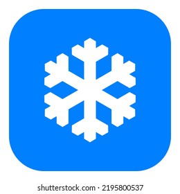 Snow Flake App Icon On White Stock Vector (Royalty Free) 2195800537 ...