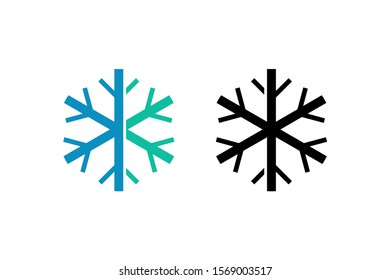 Snow Flowers Vector Icon Logo Template Stock Vector (Royalty Free ...