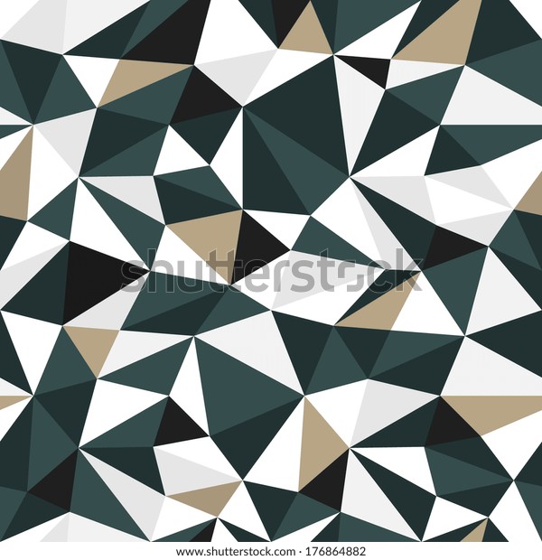 Snow Geometric Triangle Tile Camouflage Pattern 库存矢量图（免版税）176864882 ...