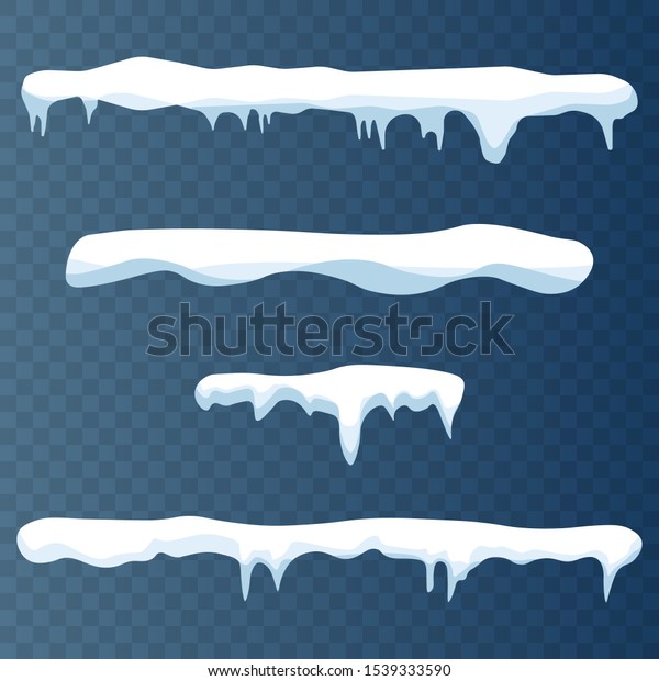 Snow Ice Cap On Transparent Background Stock Vector (Royalty Free ...