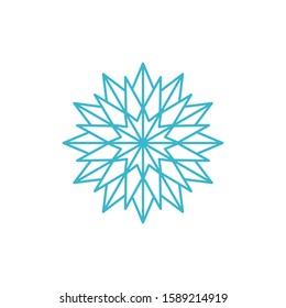 Snow Ice Star Logo Template Vector Stock Vector (Royalty Free ...