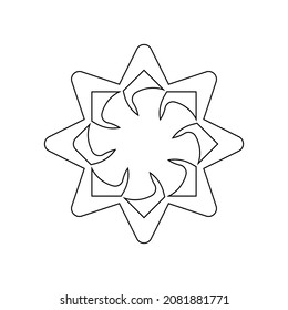 Snow Icon Line Drawing Isolated Vector Stock Vector (Royalty Free ...
