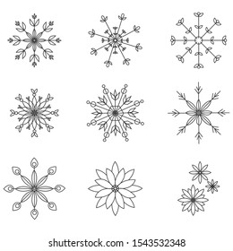 Snow Shape Icon On White Background: เวกเตอร์สต็อก (ปลอดค่าลิขสิทธิ์ ...