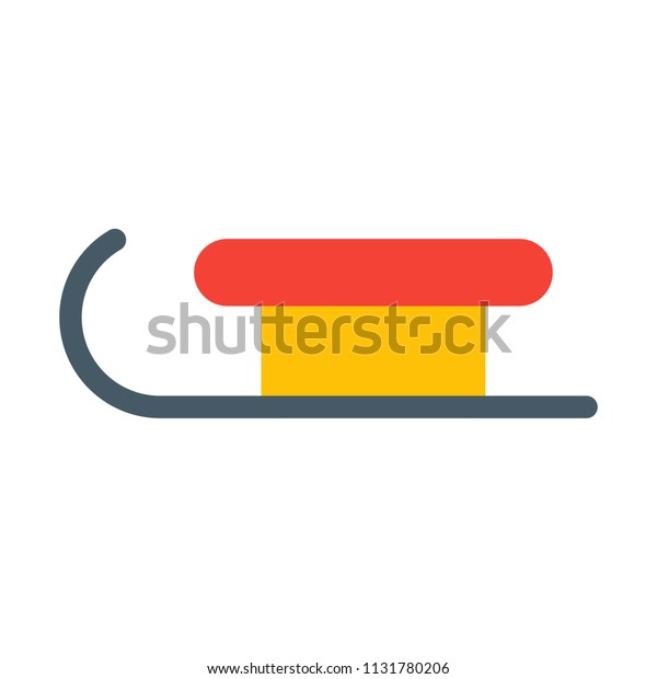 Snow Sledge Carriage Stock Vector (Royalty Free) 1131780206 | Shutterstock