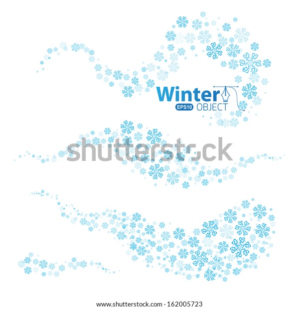 Snow Swirls Stock Vector (Royalty Free) 162005723