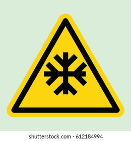 Snow Triangle Sign Stock Vector (Royalty Free) 612184994 | Shutterstock
