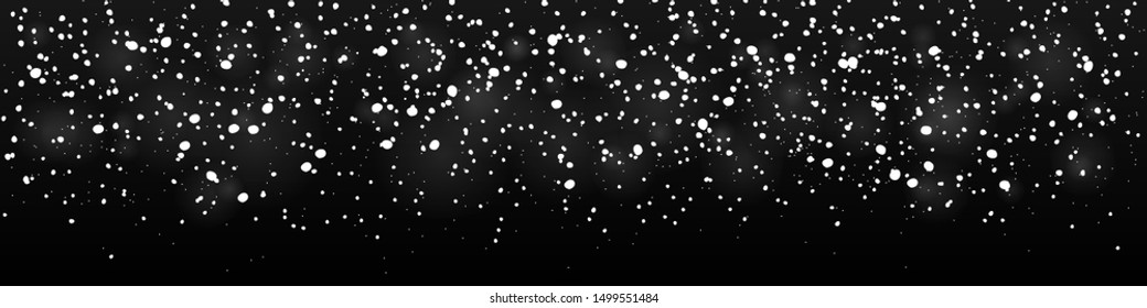 Snowfall Banner Overlay Falling Snow Winter Stock Vector (Royalty Free ...