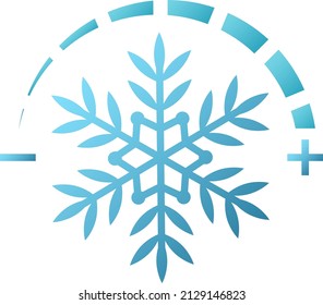 Sun Snowflake Symbol Air Conditioning Business Stock Vector (Royalty ...