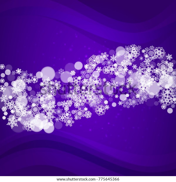 Snowflake Border Ultra Violet Snow New Stock Vector (Royalty Free ...