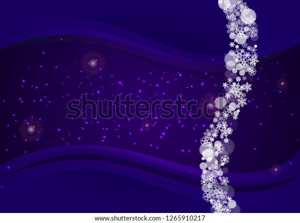 Snowflake Border Ultraviolet Snow New Year Stock Vector (Royalty Free ...