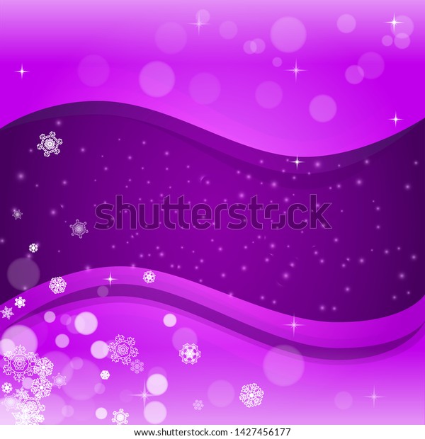 Snowflake Border Ultraviolet Snow New Year Stock Vector (Royalty Free ...