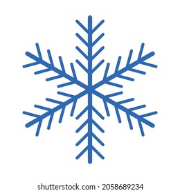Snowflake On White Background Stock Vector (Royalty Free) 2058689234 ...