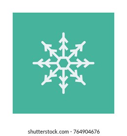 Snowflake Square Flat Stock Vector (Royalty Free) 764904676 | Shutterstock