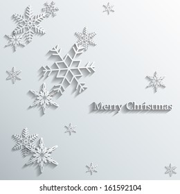 Snowflakes Card Stock Vector (Royalty Free) 161592104 | Shutterstock